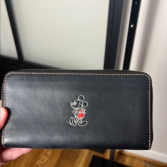 Coach | Bags | Coach X Disney Mickey Mouse Accordion Wallet Glovetanned ...